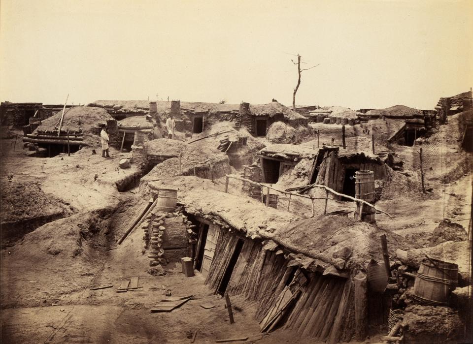 Quarters of Men in Fort Sedgwick, Known as Fort Hell | Smithsonian ...