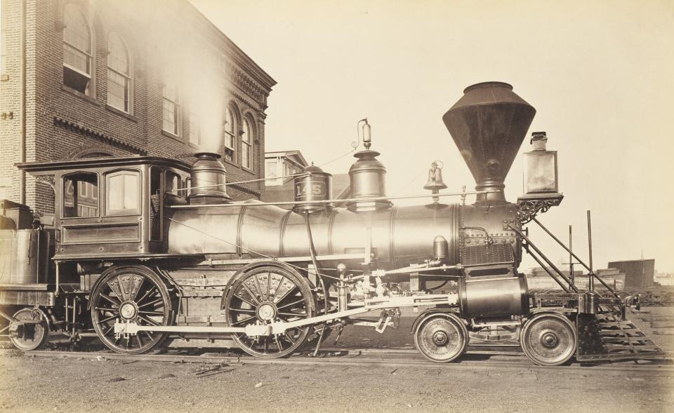 [Pennsylvania Railroad Locomotive at Altoona Repair Facility ...