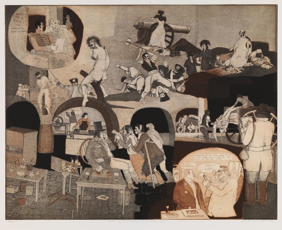 Goya Studies War, from the series A History of Printmaking ...