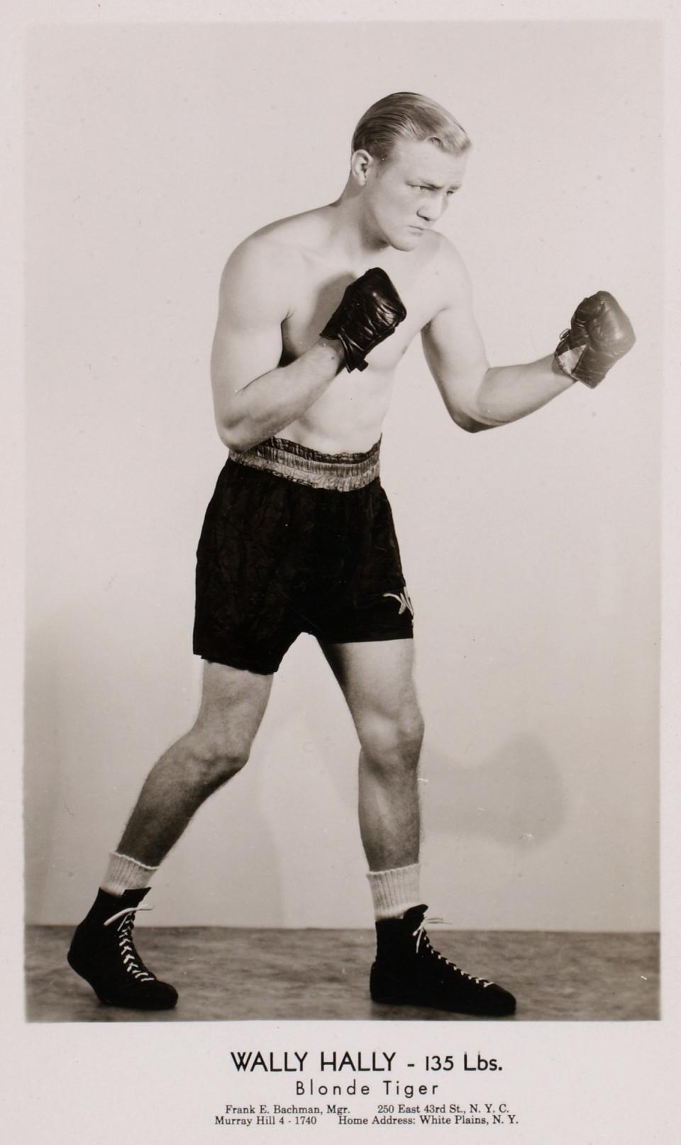 Wally Hally "Blonde Tiger," full length portrait as boxer | Smithsonian ...