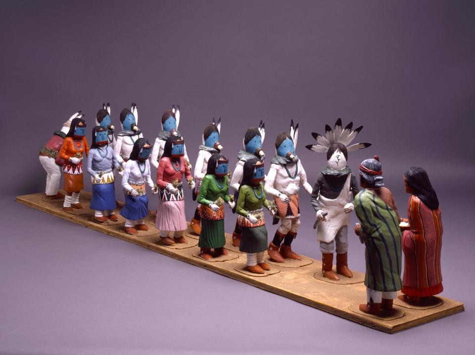 Yeibichai Dancers with Medicine Man and Patient | Smithsonian American ...