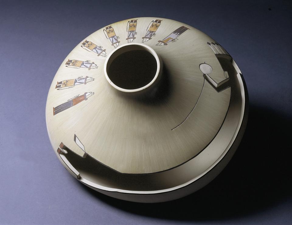 Pot with Yeibichai Dance and Cut-out | Smithsonian American Art Museum