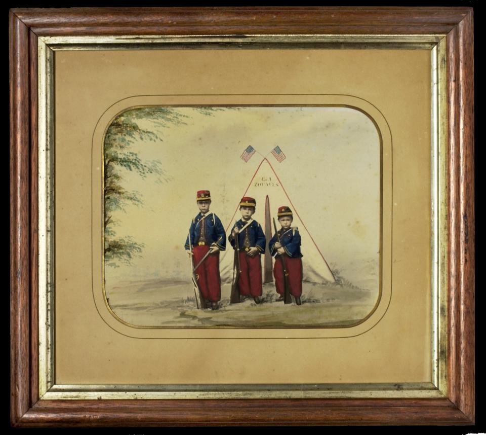 Three Boys in Zouave Costume | Smithsonian American Art Museum