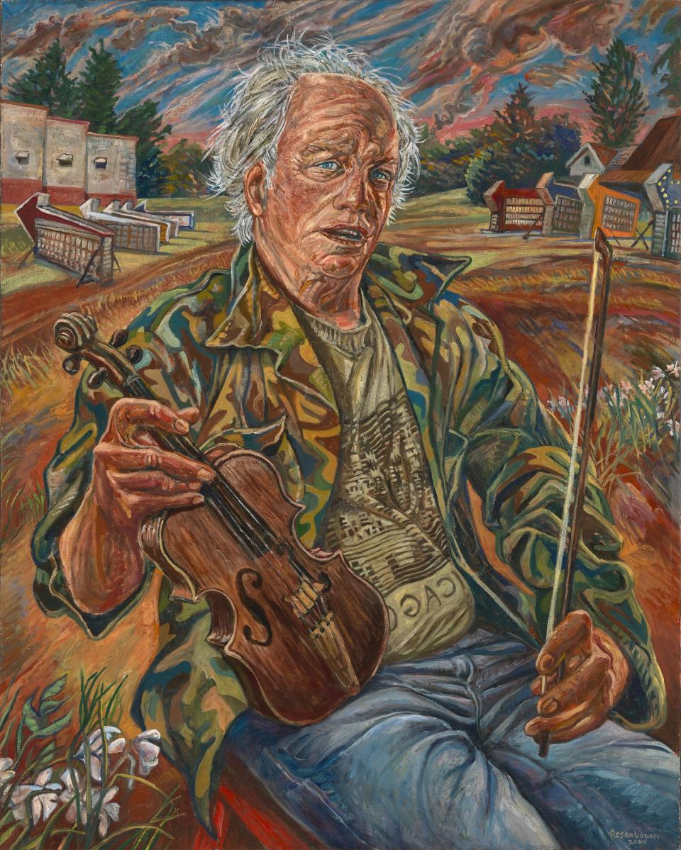 Self-Portrait with Fiddle | Smithsonian American Art Museum