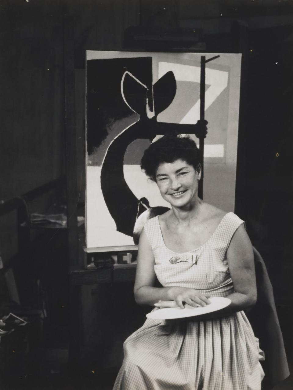 Juliet Man Ray with "Le Gardien du port" | Smithsonian American Art Museum